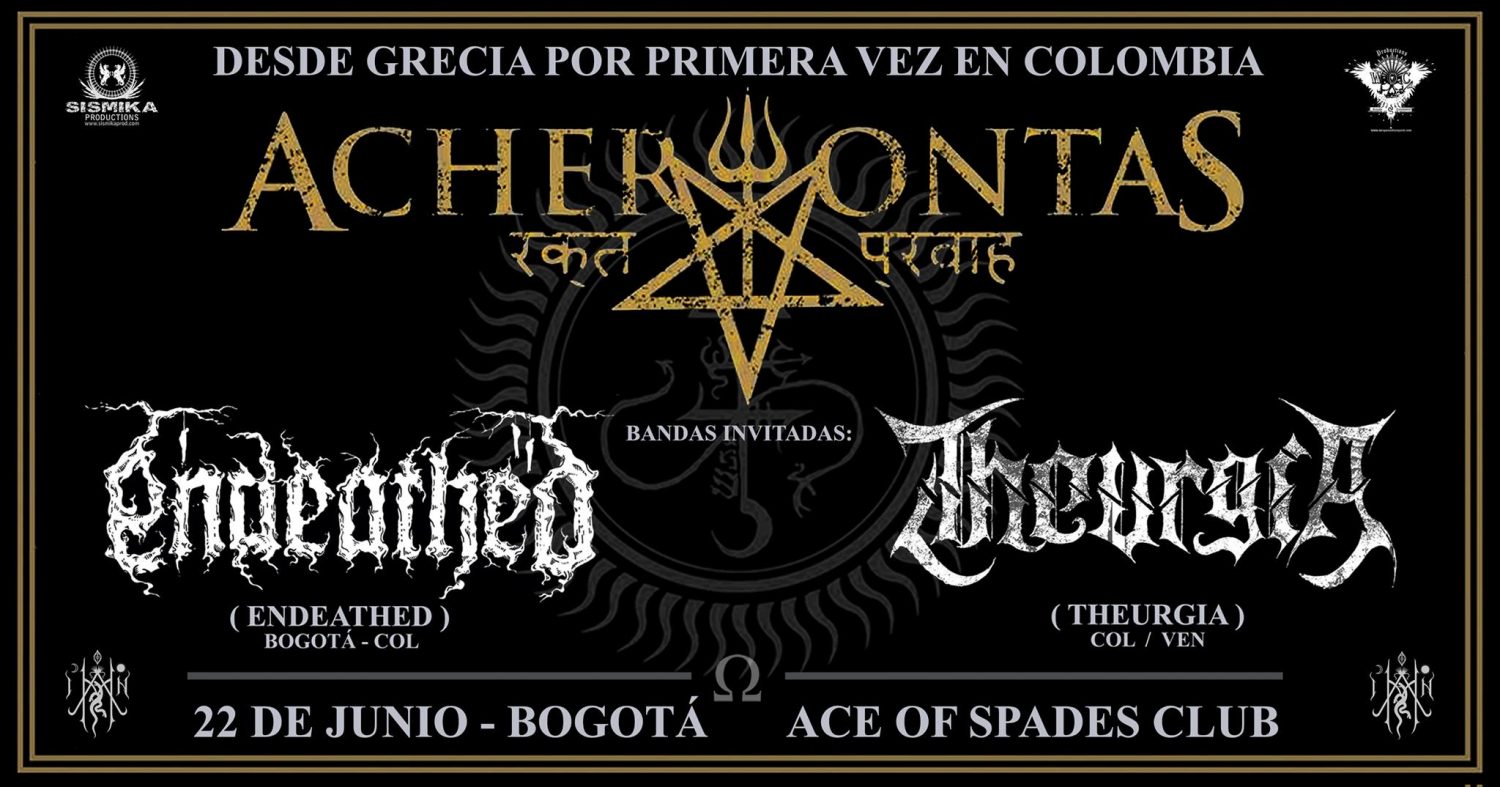ACHERONTAS por primera vez en Colombia - Junio 22 de 2019 | Factor Metal